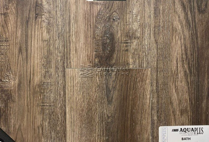Luxury Vinyl Flooring, Aqua Plus Silver, NAF, 5.0 mm, Color: Bath 197522650